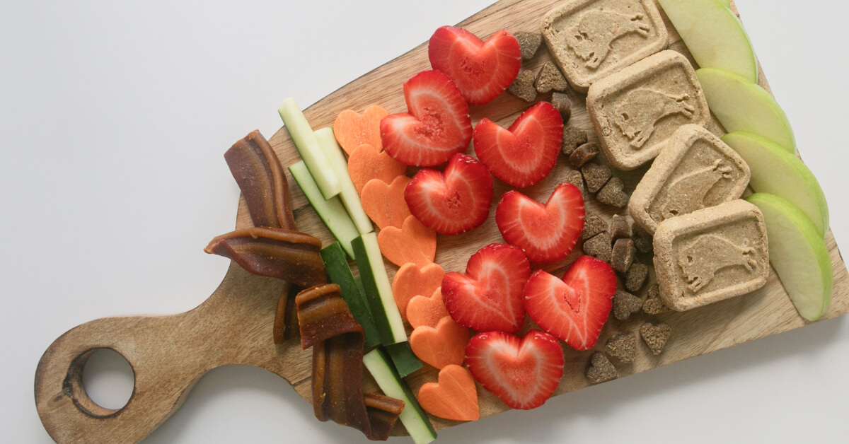 Make a delicious barkuterie board for your dog. Make a delicious barkuterie board for your dog.