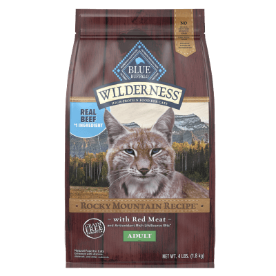 BLUE Wilderness™ Rocky Mountain Recipe with Red Meat for Adult Cats Dry ...
