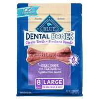 BLUE Dental Bones Dog Treats Large Size Dental Chews